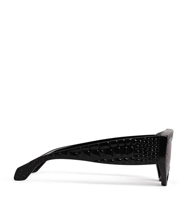 Alaïa Acetate Aviator Mask Sunglasses