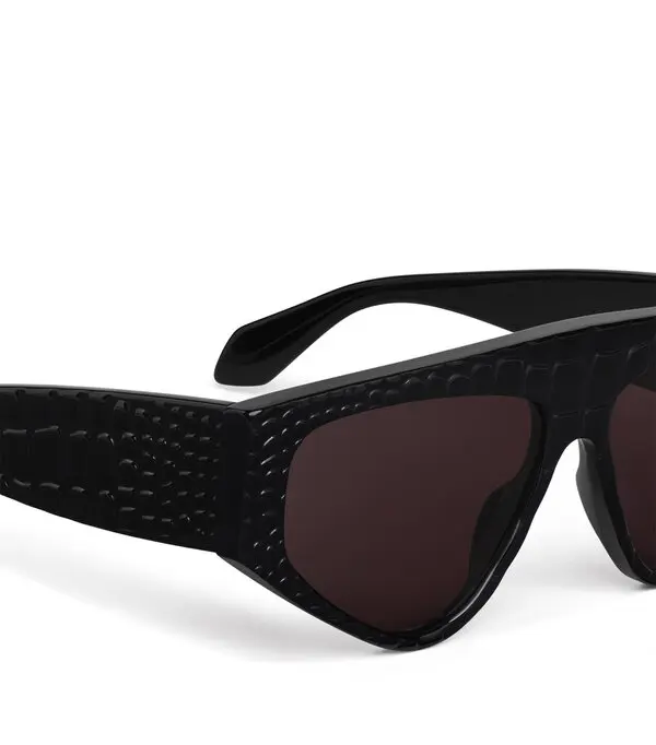 Alaïa Acetate Aviator Mask Sunglasses