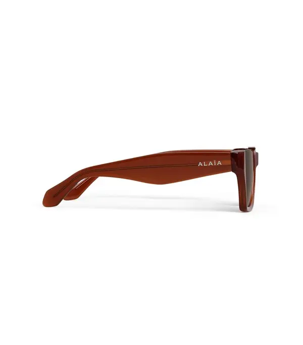 Alaïa Acetate Square Sunglasses - Red