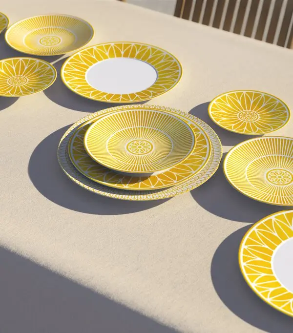 Christofle Porcelain Malmaison Riviera Bread Plate