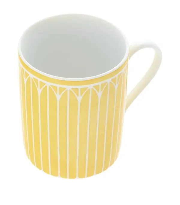 Christofle Porcelain Malmaison Riviera Mug - Yellow