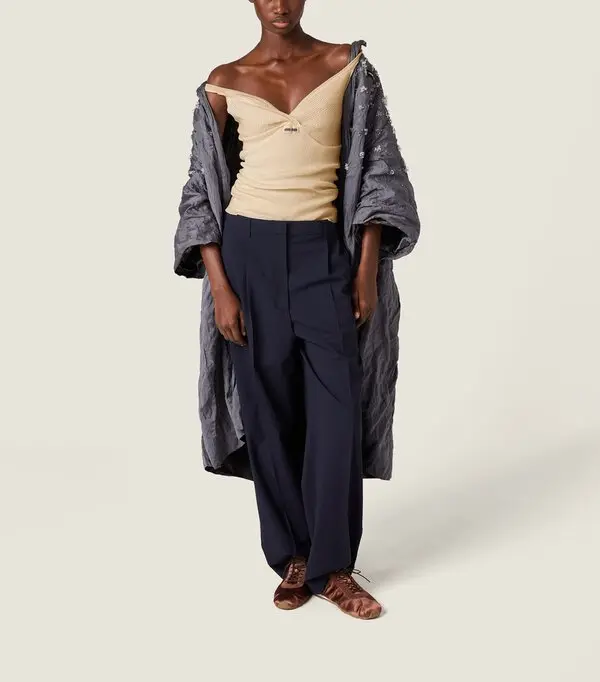 Miu Miu Wool-blend Tailored Trousers