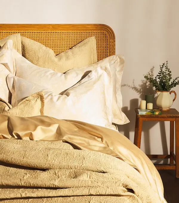 CELSO DE LEMOS Cotton-silk Pompadour Super King Duvet Cover