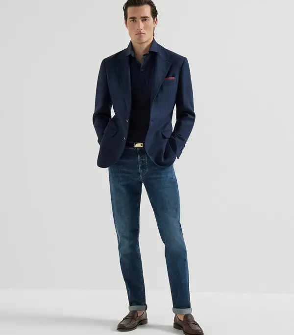 Brunello Cucinelli Stretch Cotton Slim Fit Jeans