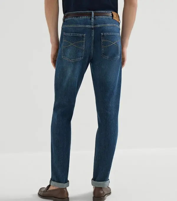 Brunello Cucinelli Stretch Cotton Slim Fit Jeans
