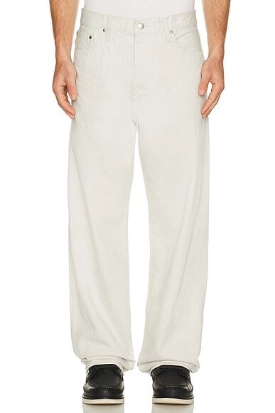 VOWELS Baggy Fit Denim Trousers - Ivory