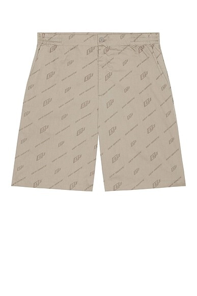 Off-White Jacquard Bowl Shorts - Stone