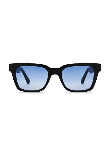MESSYWEEKEND Dean Sunglasses - Black & Gradient Blue