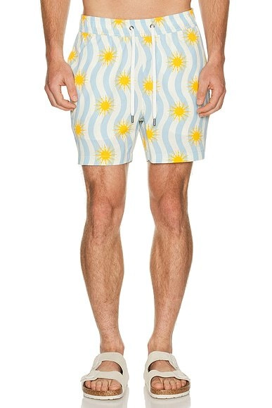 Onia Charles 5 Swim Trunk - Light Blue