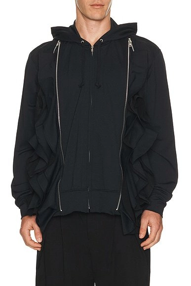 Comme Des Garçons Double Zipper Hoodie