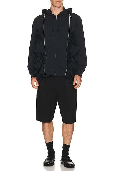 Comme Des Garçons Double Zipper Hoodie