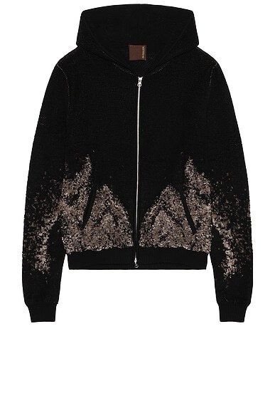 ISA BOULDER Loopfront Hoodie - Black Rust