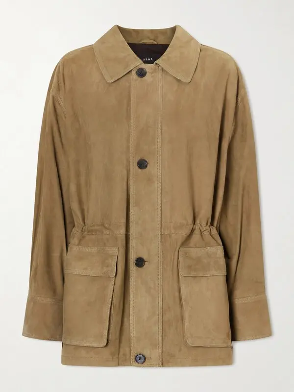 ARMA Maeve Suede Jacket - Neutrals