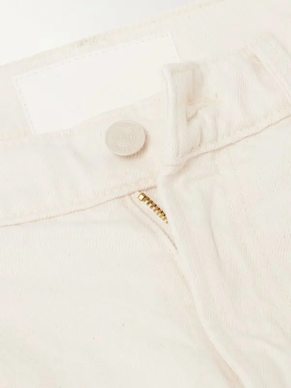 MOTHER The Dodger Frayed Denim Shorts