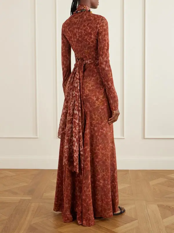 CORTANA Meena Printed Silk-crepon Jacket
