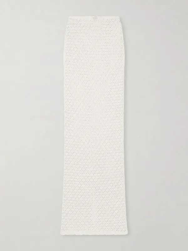 SARA CRISTINA Arena Crocheted Cotton Coverup - Neutrals