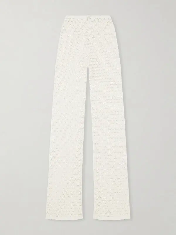 SARA CRISTINA Playa Crocheted Cotton Coverup