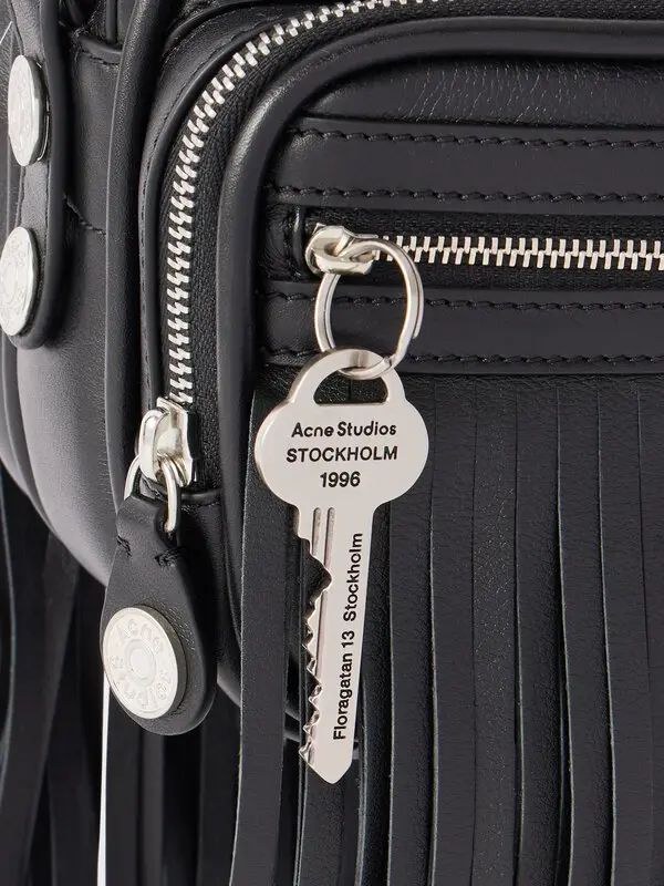 Acne Studios Camero Fringed Leather Shoulder Bag