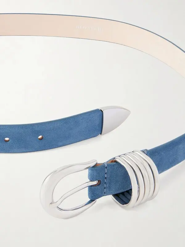 DEHANCHE Hollyhock Suede Belt - Blue