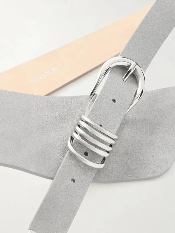 DEHANCHE Alcott Suede Belt - Gray