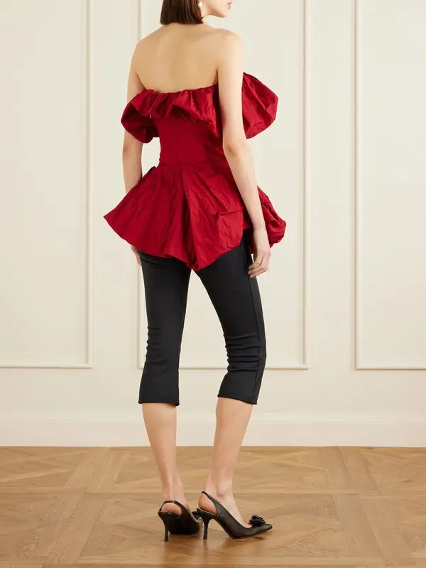 Magda Butrym Gathered Off-shoulder Blouse