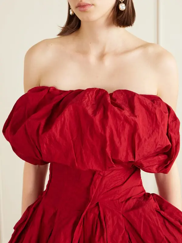 Magda Butrym Gathered Off-shoulder Blouse