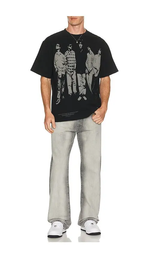 PLEASURES X Oasis Definitely Heavyweight Shirt In . Also - Black