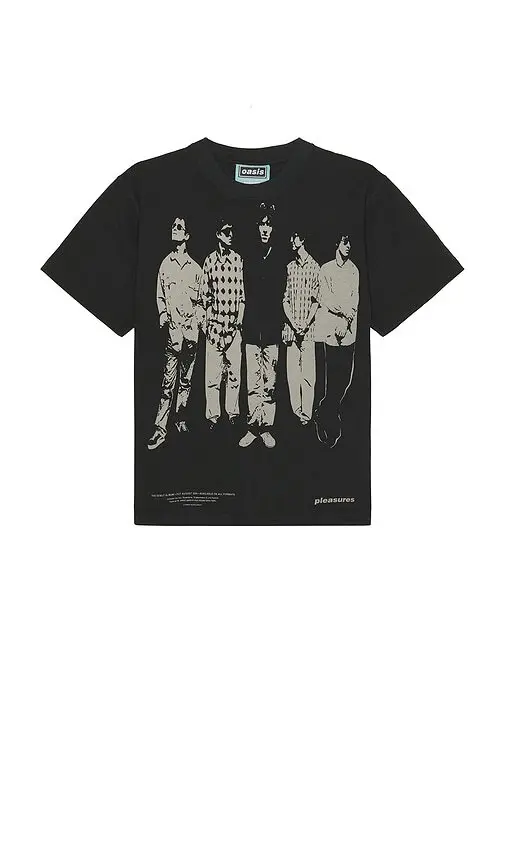 PLEASURES X Oasis Definitely Heavyweight Shirt In . Also - Black