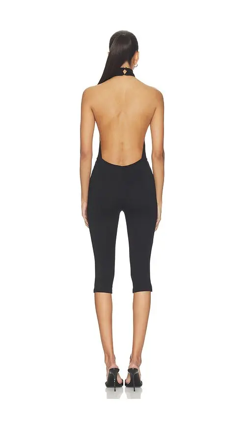 Superdown Avi Open Back Capri Jumpsuit