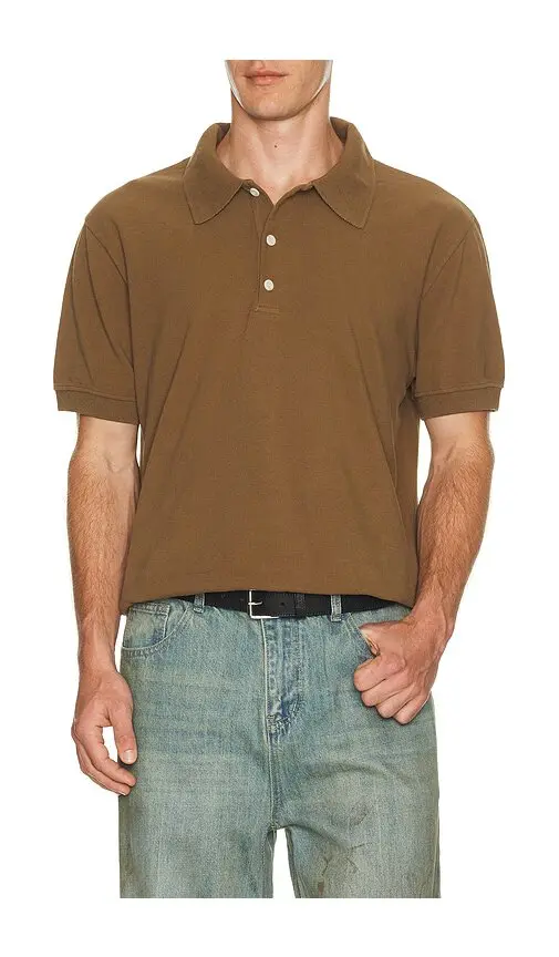 Citizens Of Humanity Banded Polo In . Also - Brown