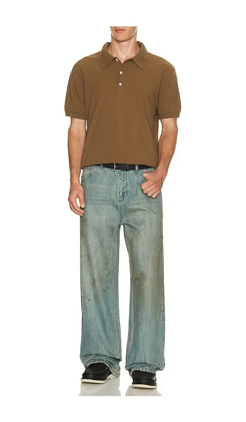 Citizens Of Humanity Banded Polo In . Also - Brown