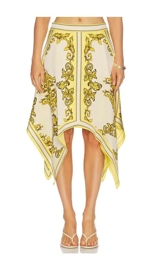 Alice + Olivia Davina Handkerchief Skirt - Yellow