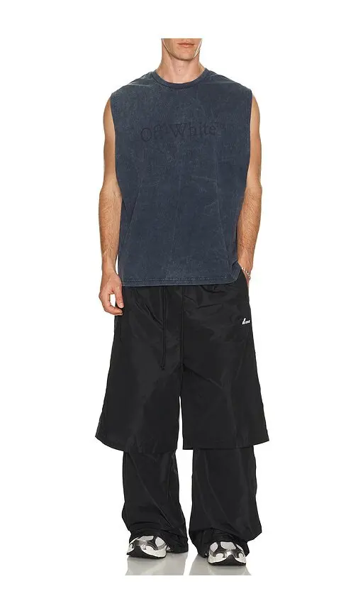 Off-White Laundry Sleeveless Tee In . Also - Blue