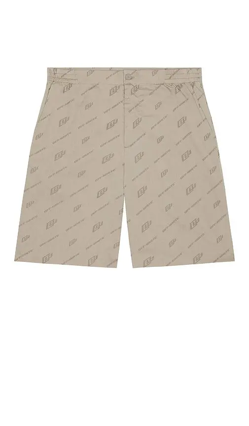 Off-White Jacquard Shorts - Neutral