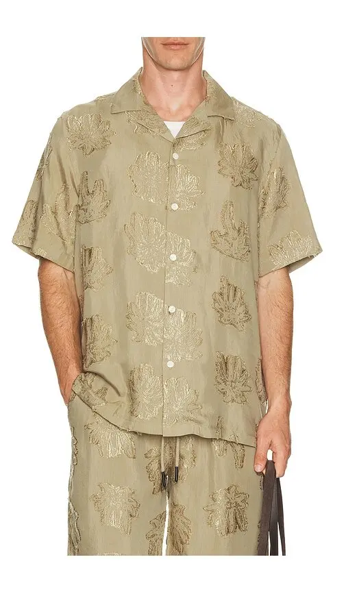Oas Palmoza Rocco Shirt In . Also - Brown