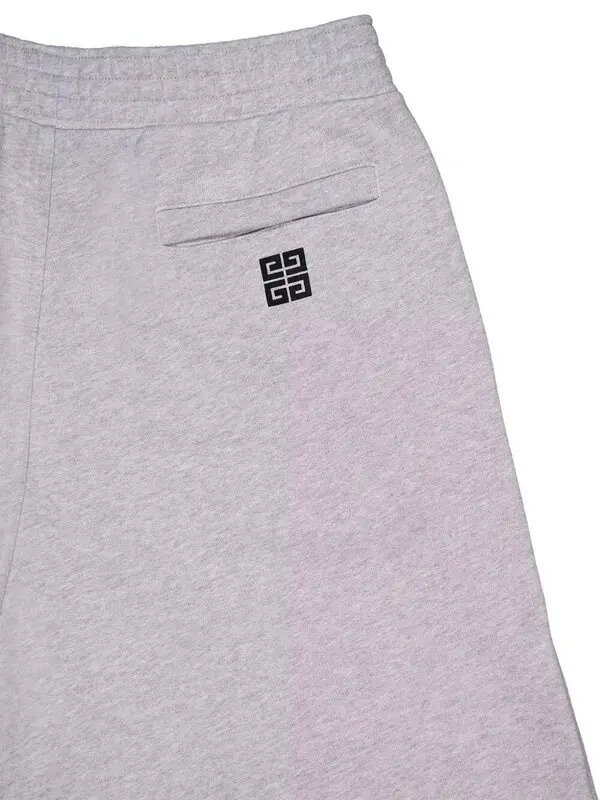 Givenchy Logo-print Cotton Shorts - Grey