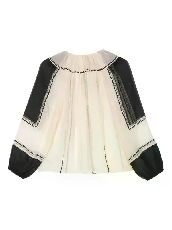 Ulla Johnson Lenore Silk Chiffon Blouse - Neutrals