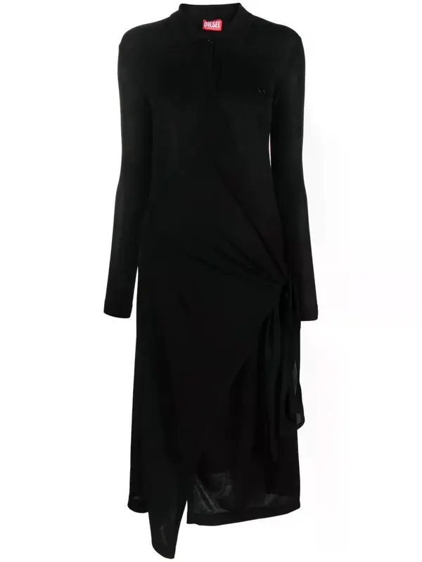 DIESEL® D-wrip Lyocell-blend Midi Dress - Black