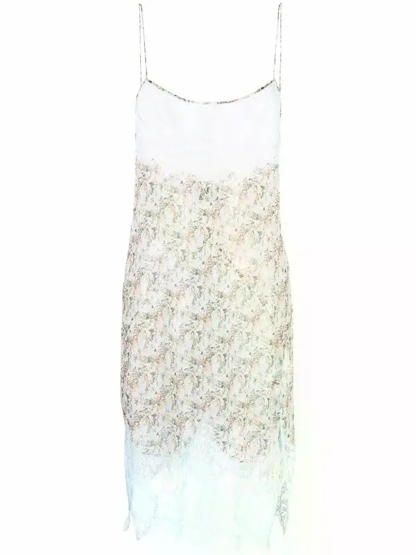 Dsquared2 Floral-print Silk Dress - Blue