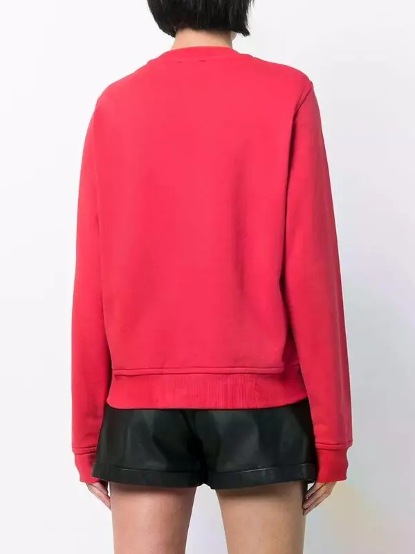 DIESEL® Embroidered Logo Cotton Sweatshirt