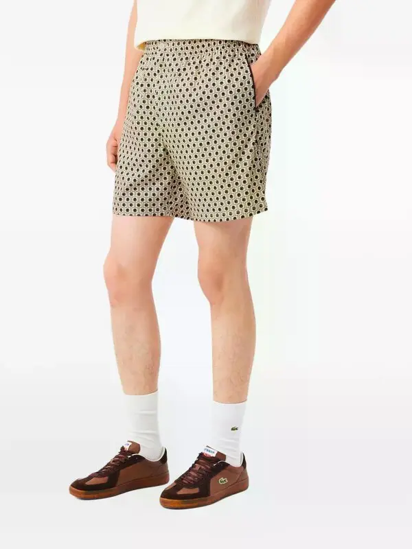 Lacoste Geometric-print Shorts