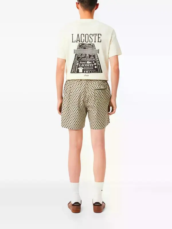 Lacoste Geometric-print Shorts