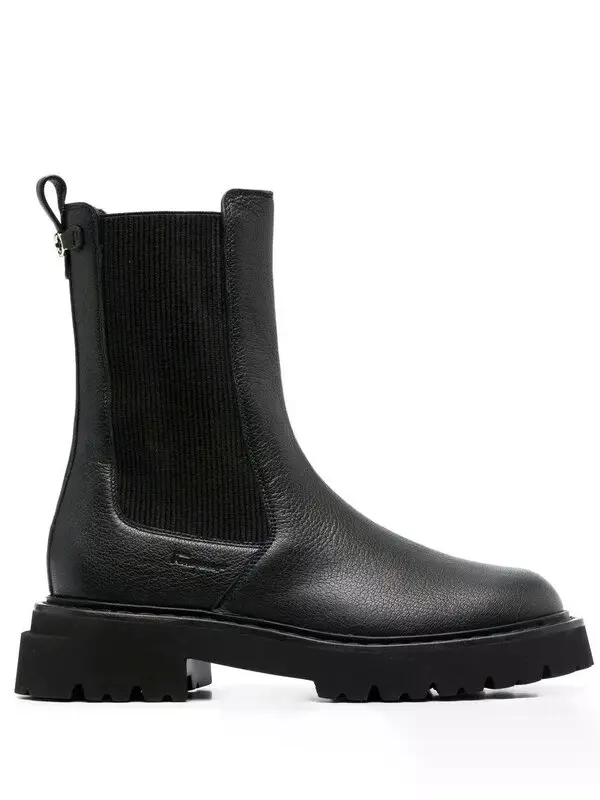 FERRAGAMO Double Gancini Chelsea Boots