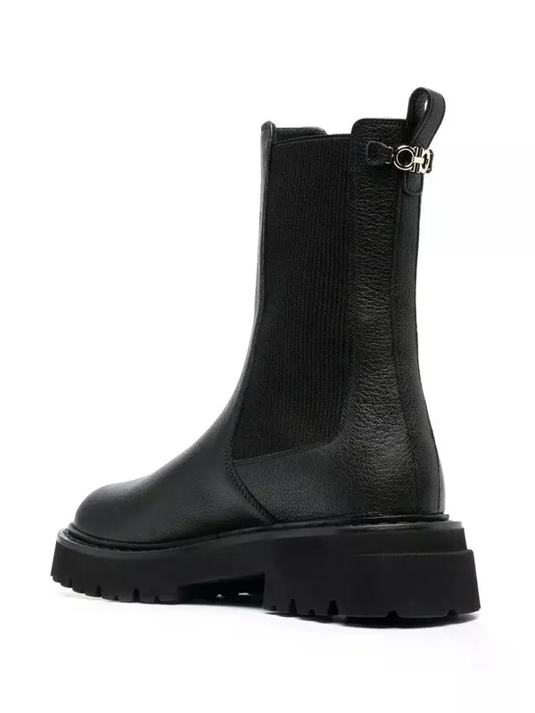 FERRAGAMO Double Gancini Chelsea Boots