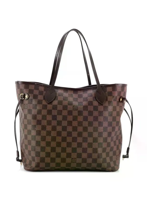 LOUIS VUITTON Damier Neverfull Mm Tote Bag - Brown