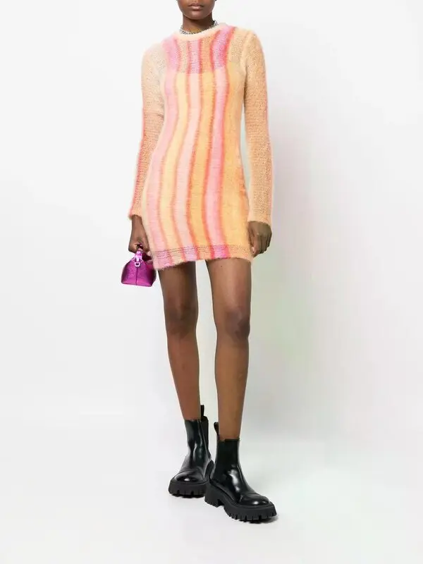 DIESEL® Striped Knit Bodycon Dress