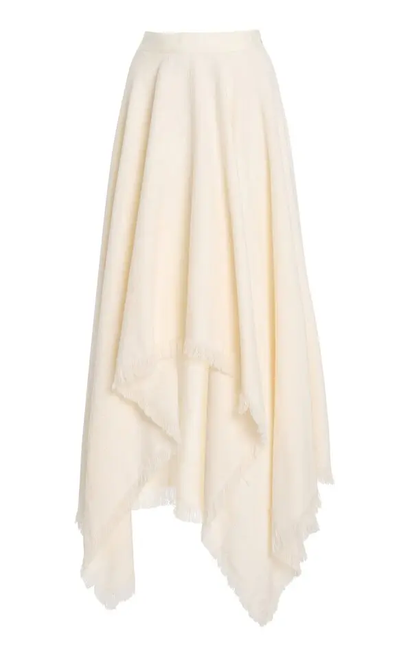KALLMEYER Felicity Cotton-blend Maxi Skirt - Ivory