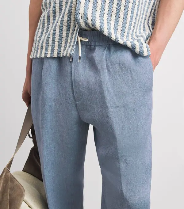 Jacob Cohen Linen Drawstring Trousers