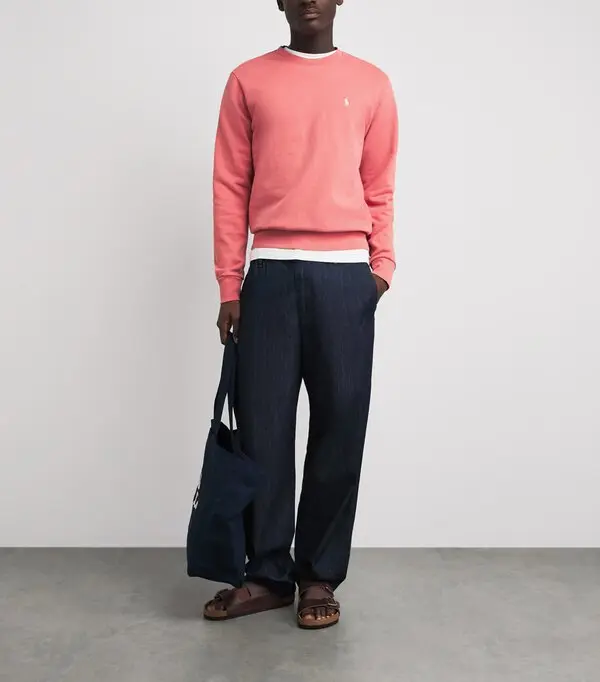 Polo Ralph Lauren Cotton Loopback Fleece Sweatshirt - Red