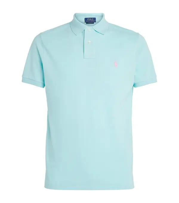 Polo Ralph Lauren Cotton Mesh Custom-fit Polo Shirt - Blue